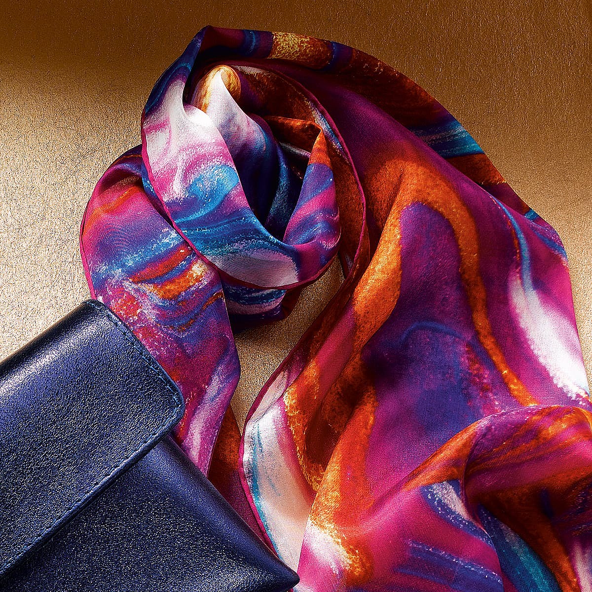 True to Hue Multicoloured Silk Scarf | Pia Jewellery