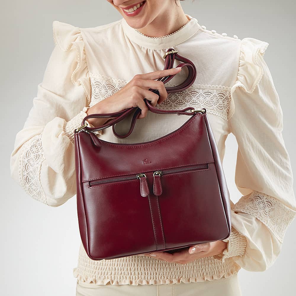Soulful Sangria Leather Bag | Pia Jewellery